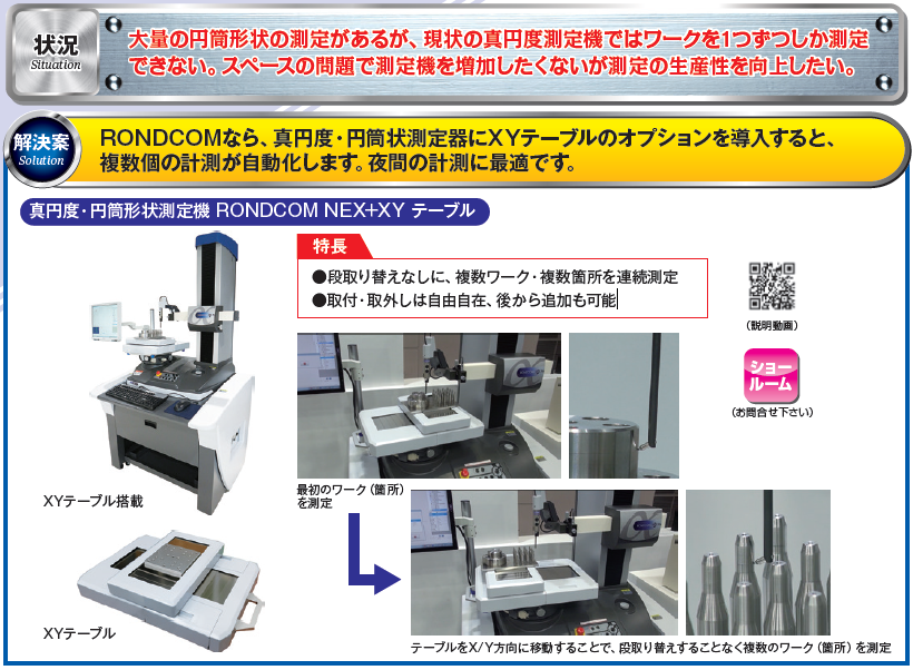 真円度・円筒形状測定機 RONCOM NEX+XYテーブル | かんたん解決.com